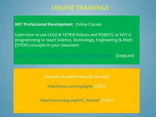 Robotics program at school | PPTX