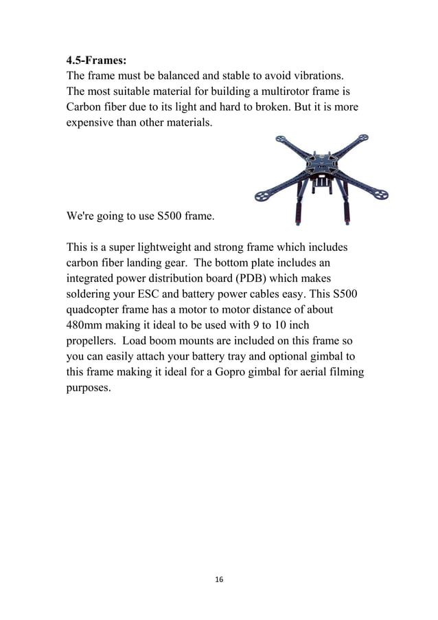 UAV Building a quadcopter project | PDF