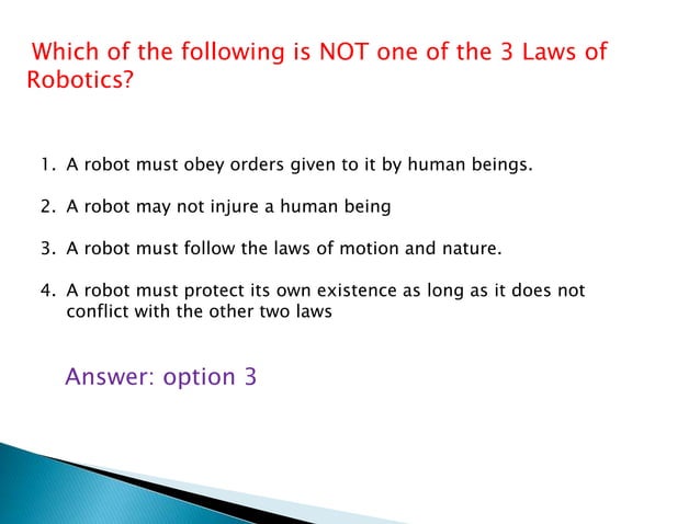 robotics quiz.pptx | Robotics | Technology & Computing