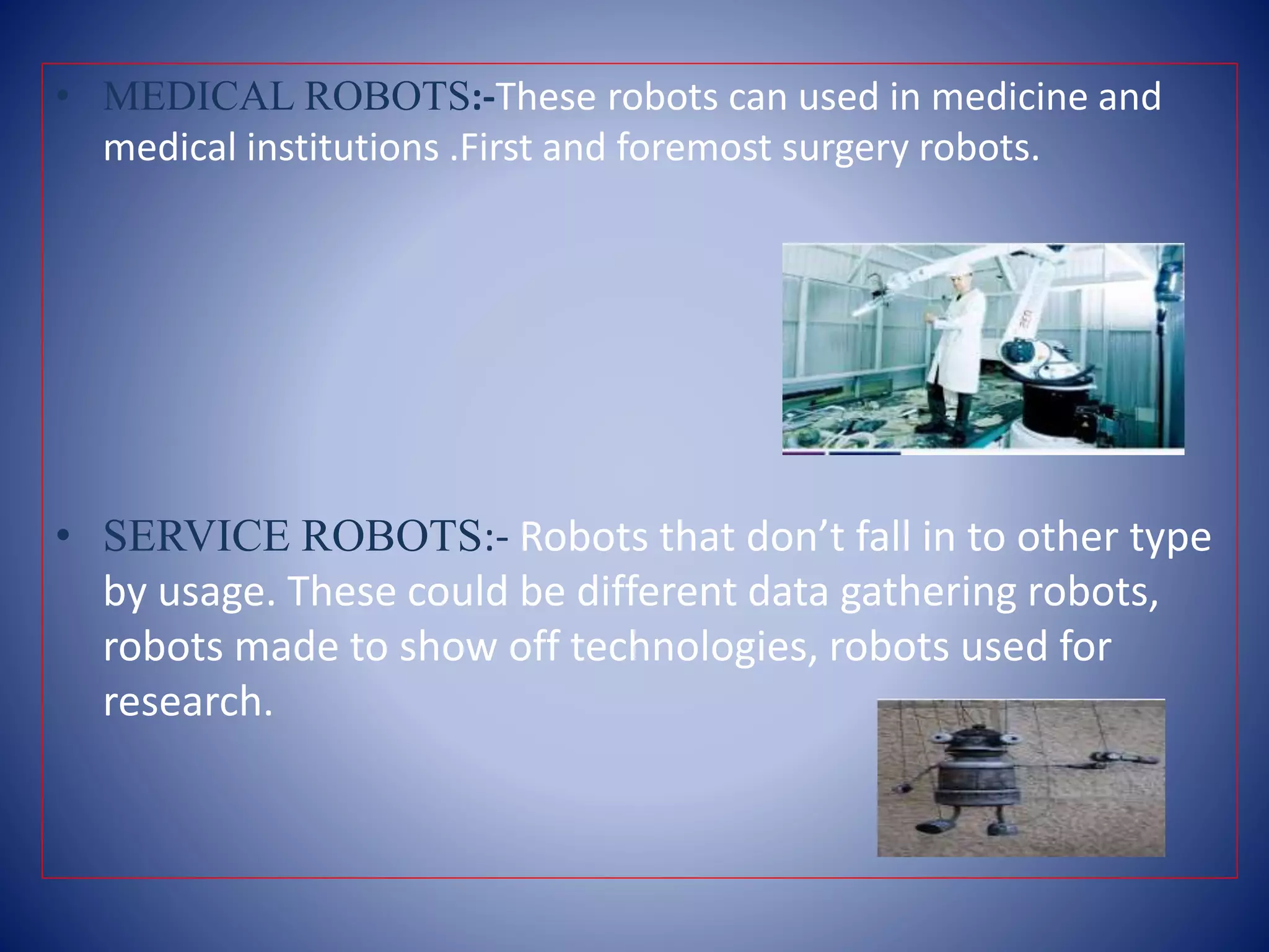 Robotics seminar ppt | PPTX