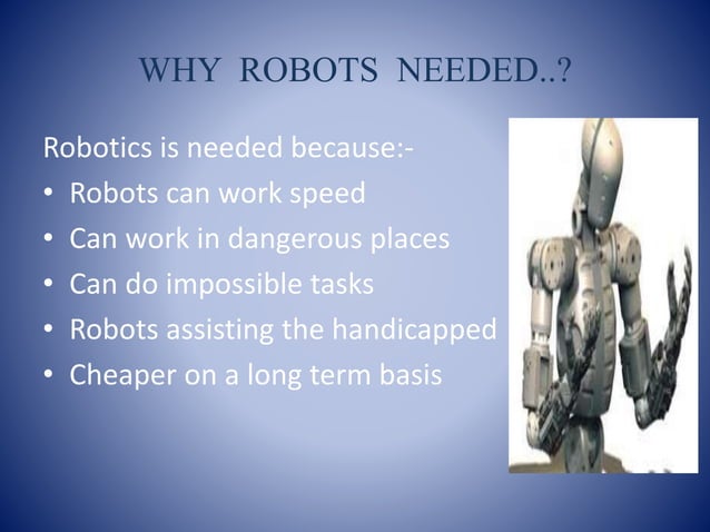 Robotics seminar ppt | PPTX