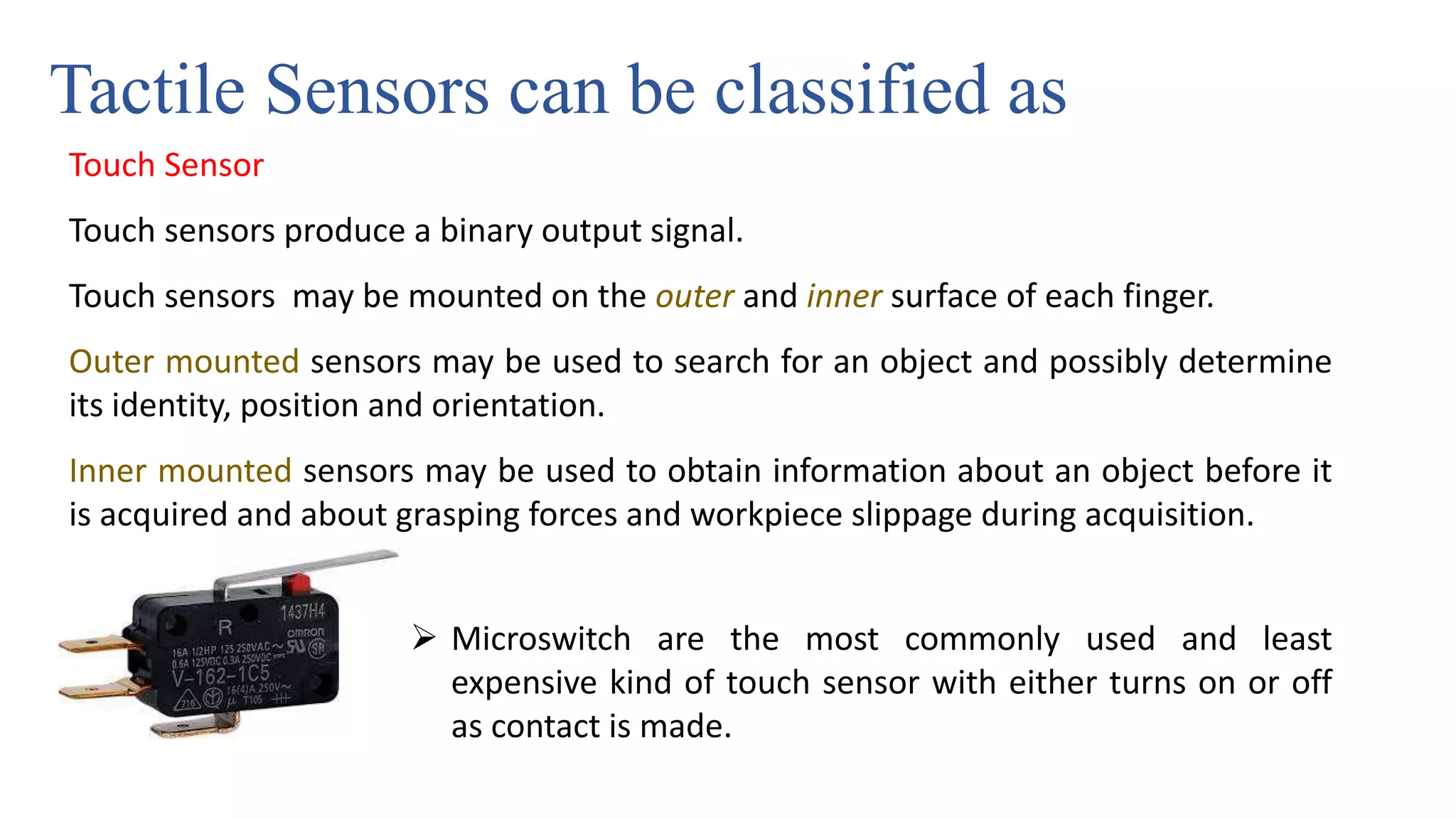 Robotics sensors | PPTX