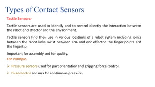 Robotics sensors | PPTX
