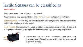 Robotics sensors | PPTX
