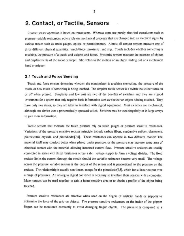 Robotics sensor topic | PDF