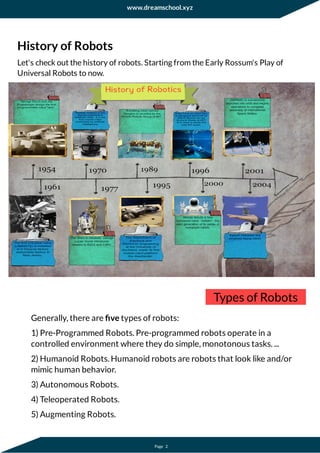 Robotics Starter Guide - Dream School | PDF