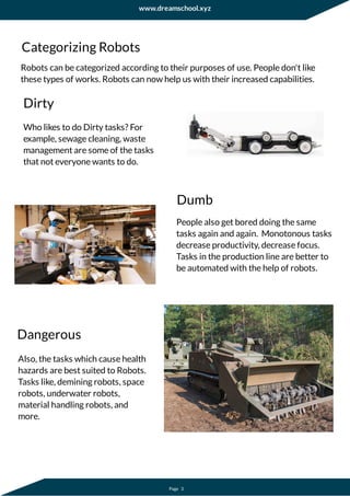 Robotics Starter Guide - Dream School | PDF