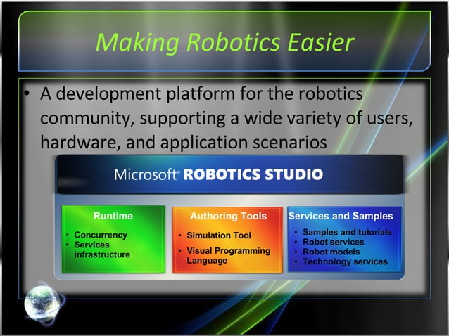 Microsoft Robotics Developer Studio | PPT