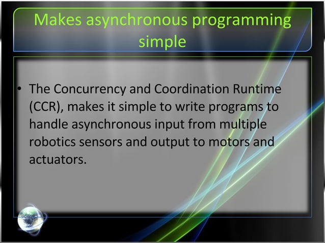 Microsoft Robotics Developer Studio | PPT