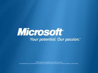 Microsoft Robotics Studio | PPT