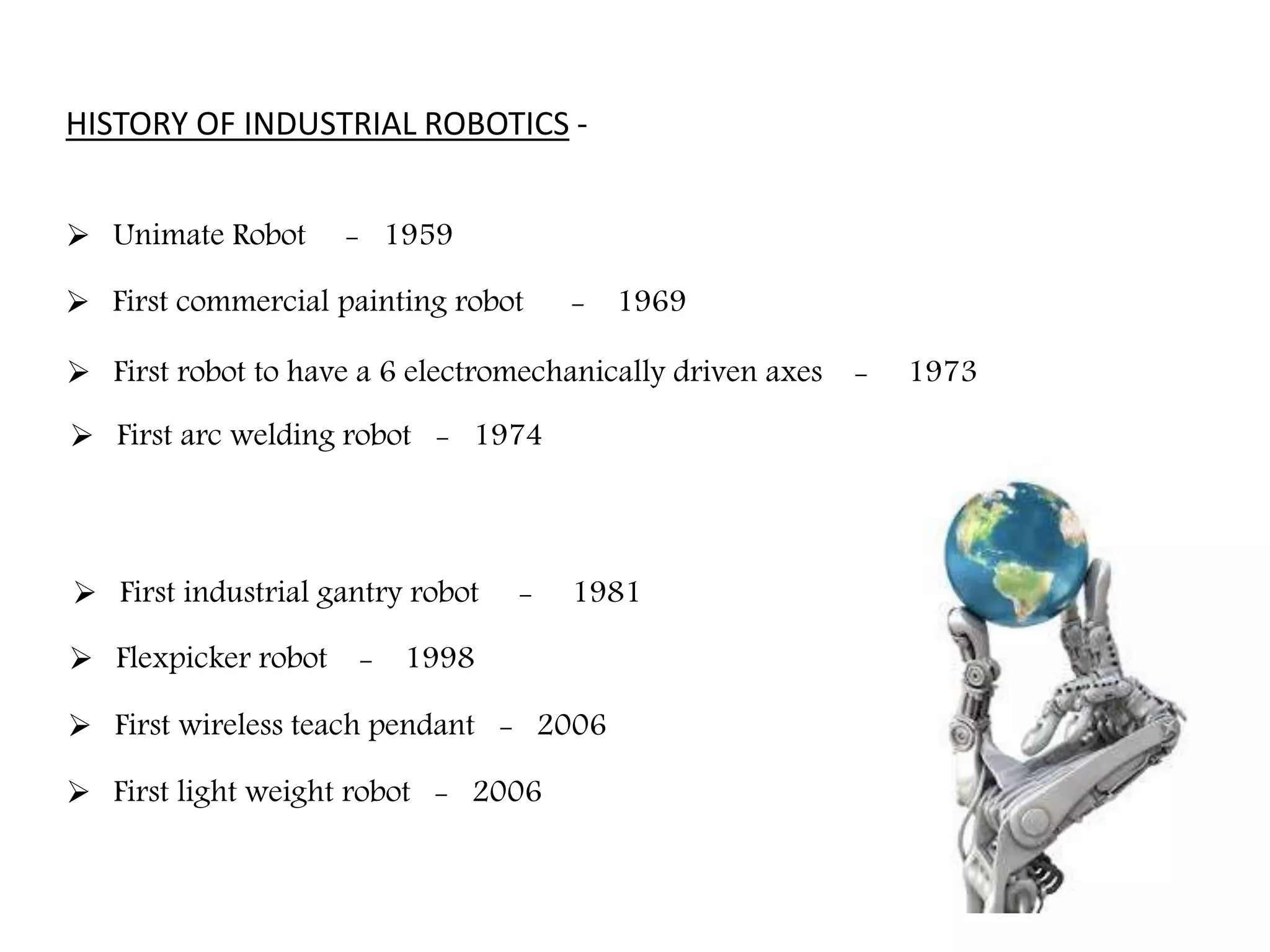 Basics of Robotics | PPT