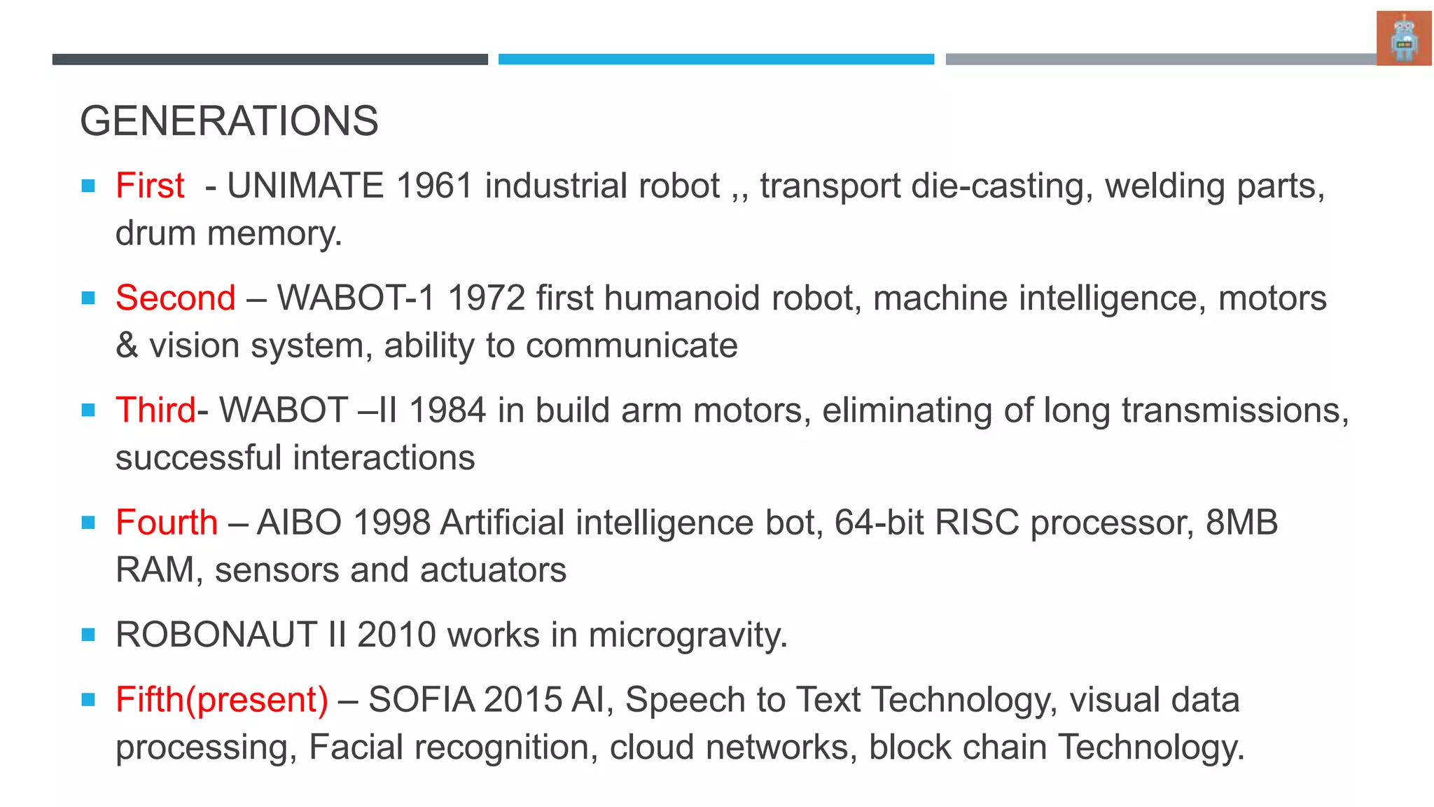 introduction to Robotics (the role of computer science) | PPTX