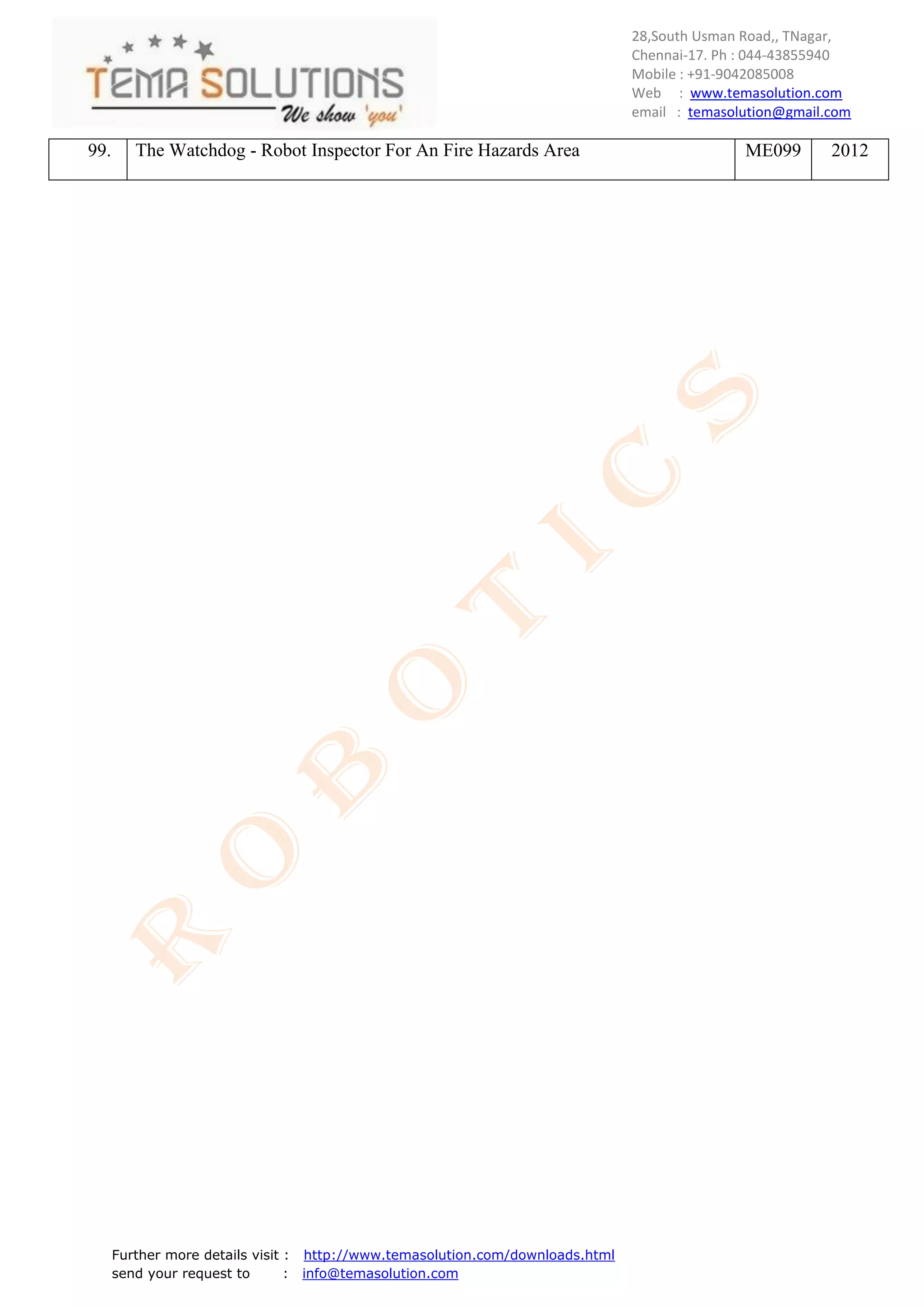 Robotics titles for 2012 | PDF