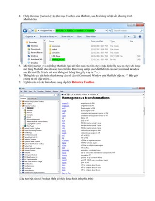 Robotics toolbox | PDF