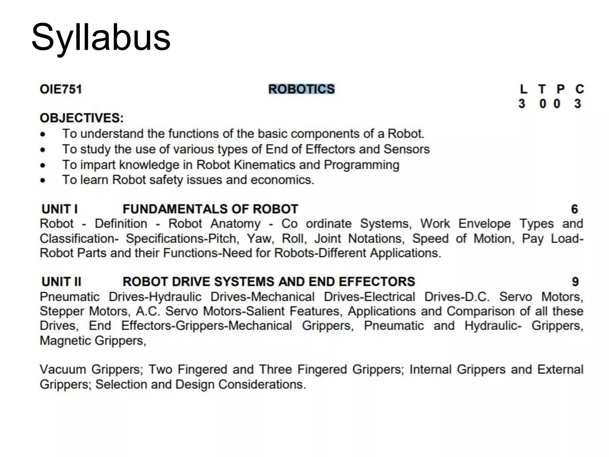 Robotics unit3 sensors | PDF