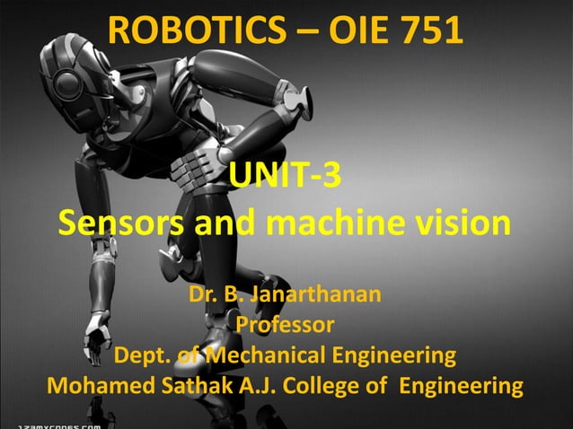 Robotics unit3 sensors | PDF