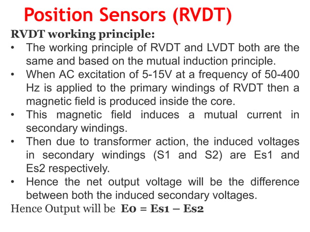 Robotics unit3 sensors | PDF