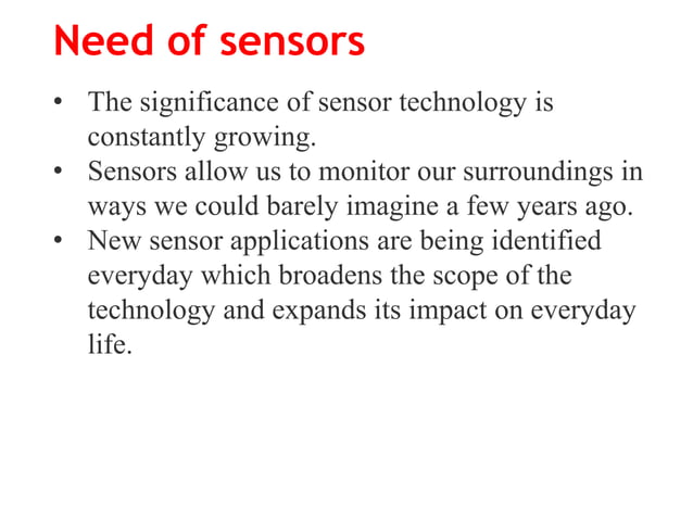 Robotics unit3 sensors | PDF