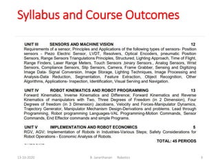Robotics unit4 slides | PDF