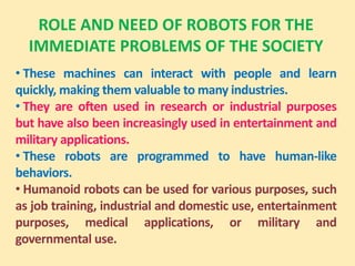 robotica and automation . robotics introduction | PPT