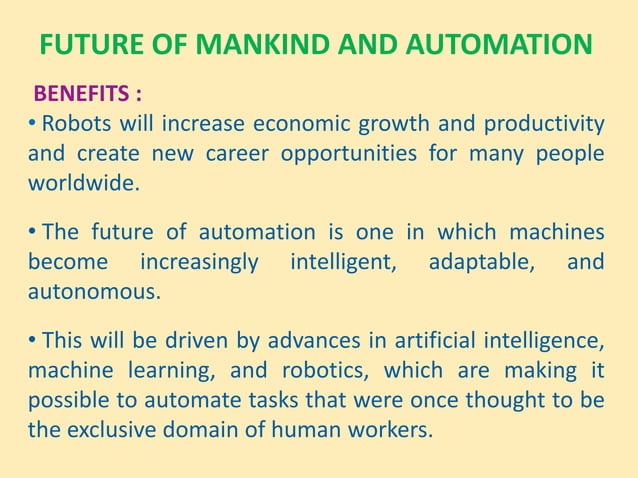 Robotica And Automation Robotics Introduction Ppt Free Download