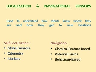 Robotics Unit basics were discussed here along with types | PPTX