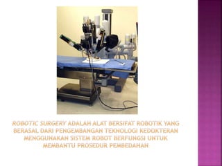 Robotic surgery | PPTX