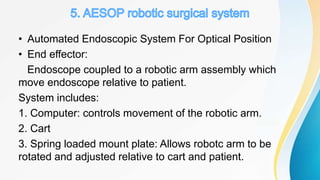 Robotic surgery | PPTX