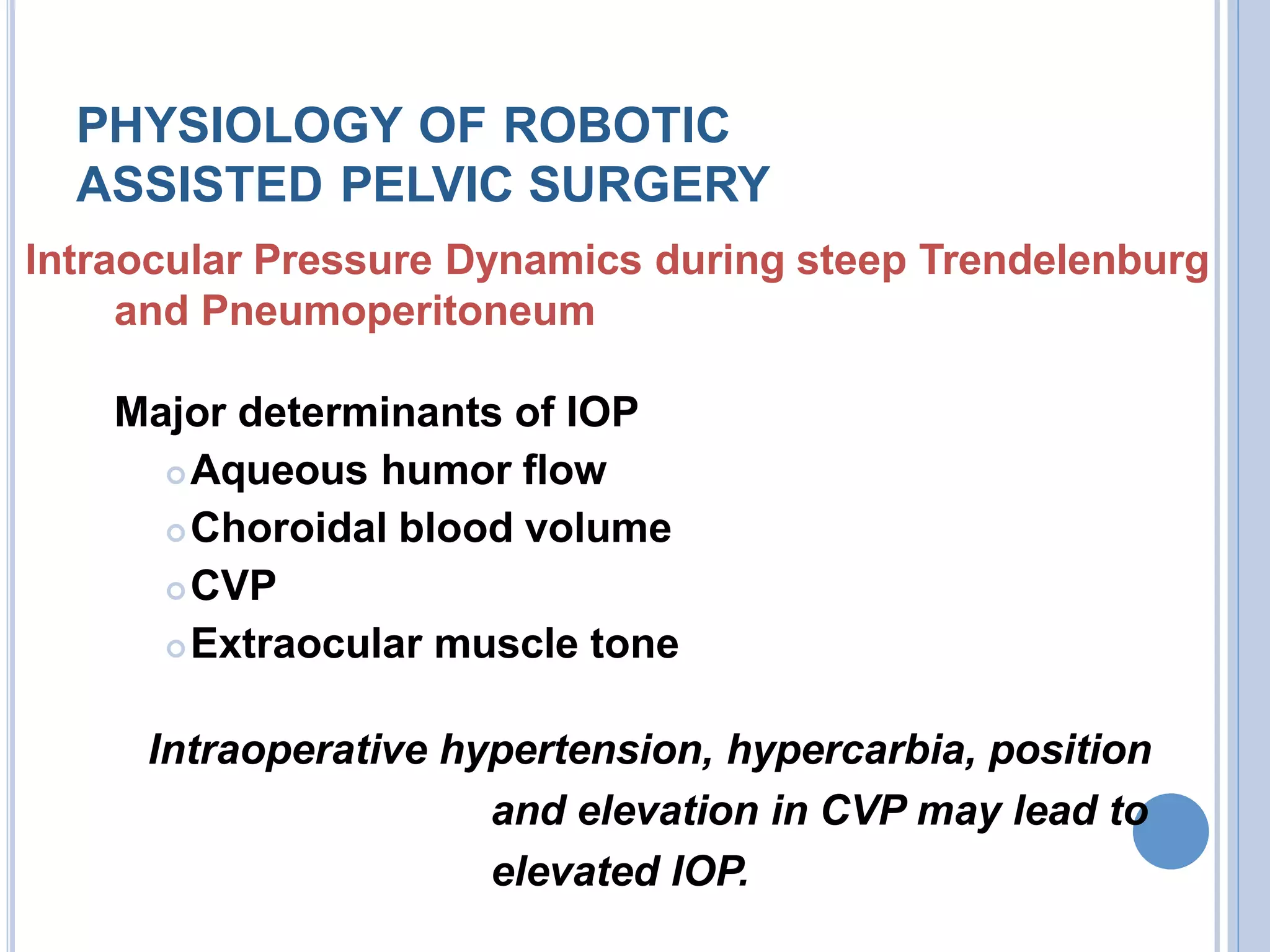 Anaesthetic management of Robotic surgery | PPTX