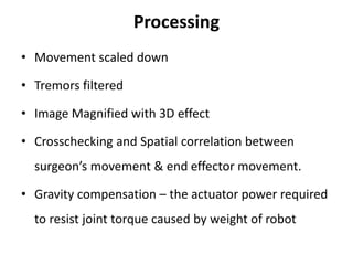 Robotic surgery - Principles | PPTX