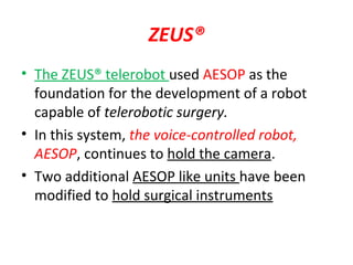 Robotic surgery and cancer | PPT