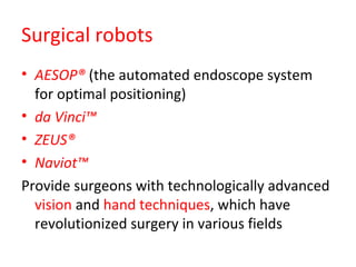 Robotic surgery and cancer | PPT