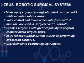 Robotic surgery | PPTX