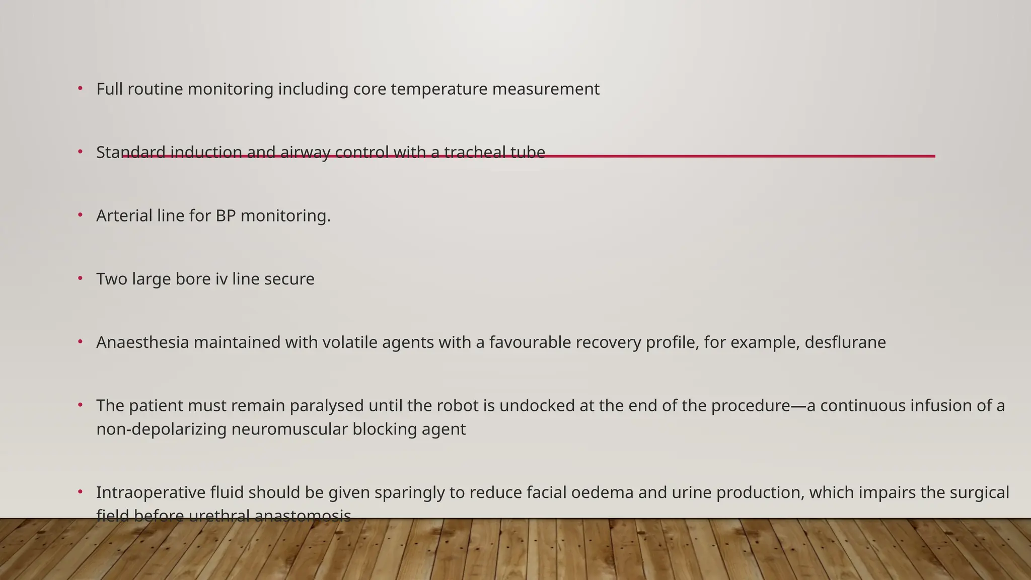 anaesthesia considerations in Robotic surgery final.pptx