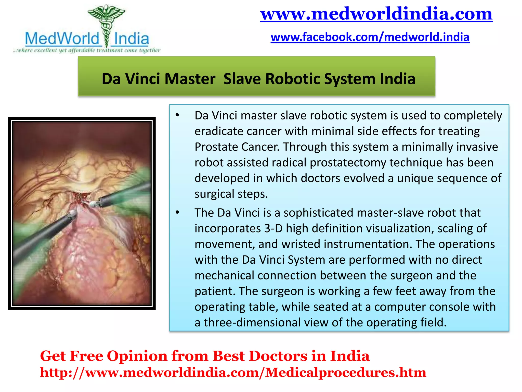 Robotic Surgery for Prostatectomy | PPTX