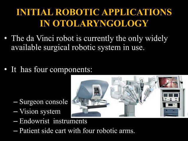 Robotic surgery in ENT | PPTX