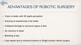 Robotic surgery - advantages and disadvantages | PPTX