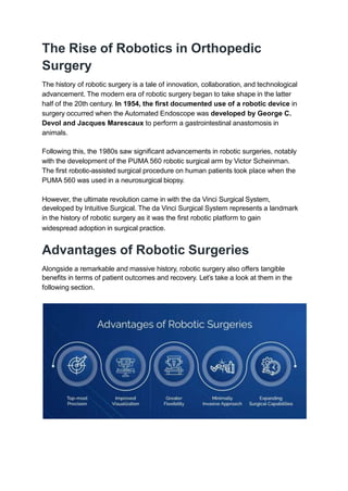 Robotic Surgery: The New Age Orthopedic Solution | PPTX | Surgery ...