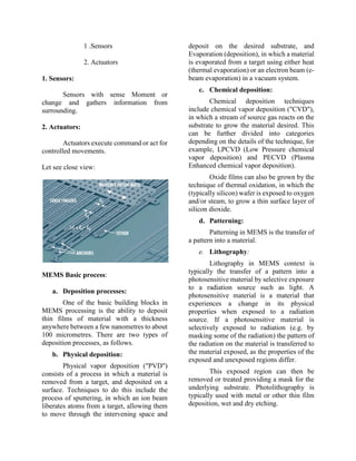 Robotics with mems | PDF