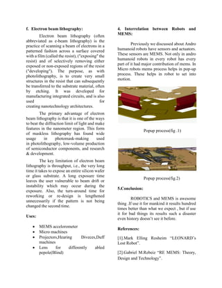 Robotics with mems | PDF