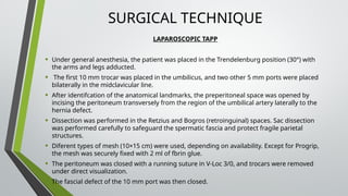 Robotic versus laparoscopic (1).pptx vs tAPp | PPT