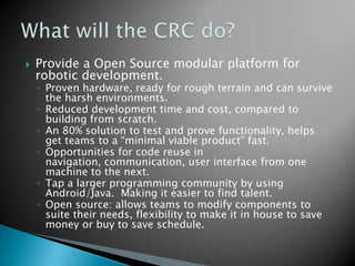 Open Source Robotic Platform | PPT