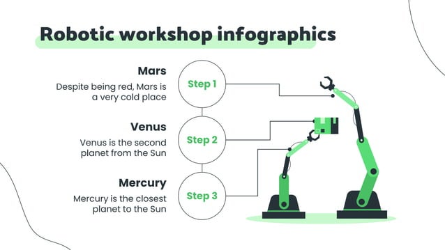 Robotic Workshop Infographics by Slidesgo.pptx | Astrology | Religion & Spirituality