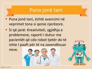 Robotika ne mjekesi | PPTX