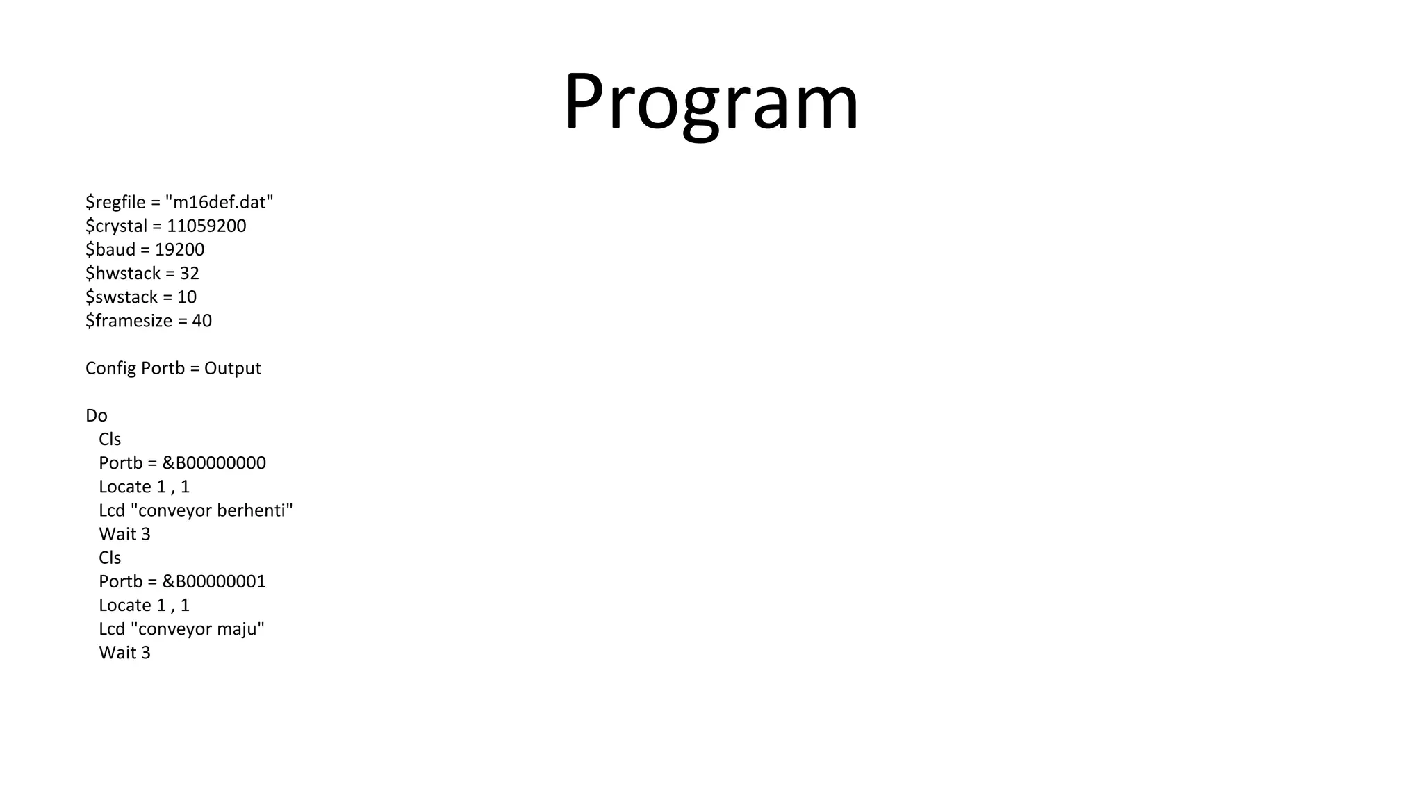 Walking Robot menggunakan Atmega 16 | PPT