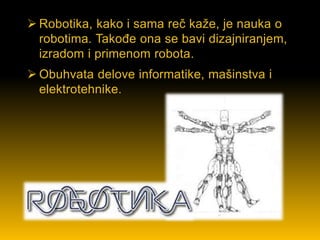 Robotika Vesna Anđelković | PPTX