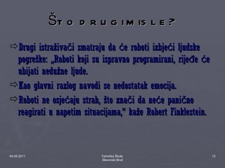 Roboti u vojnoj industriji | PPT