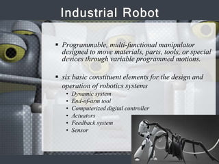 Robotix & Industrial Robots | PPT
