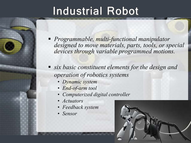 Robotix & Industrial Robots | PPT
