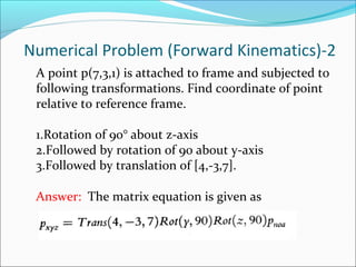 Robot kinematics | PPT